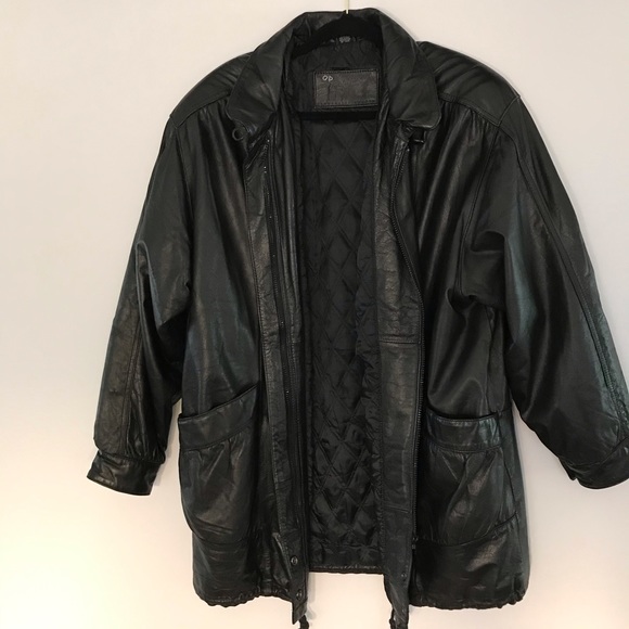 Jacqueline Ferrar | Jackets & Coats | Jacqueline Ferrar Black Leather ...